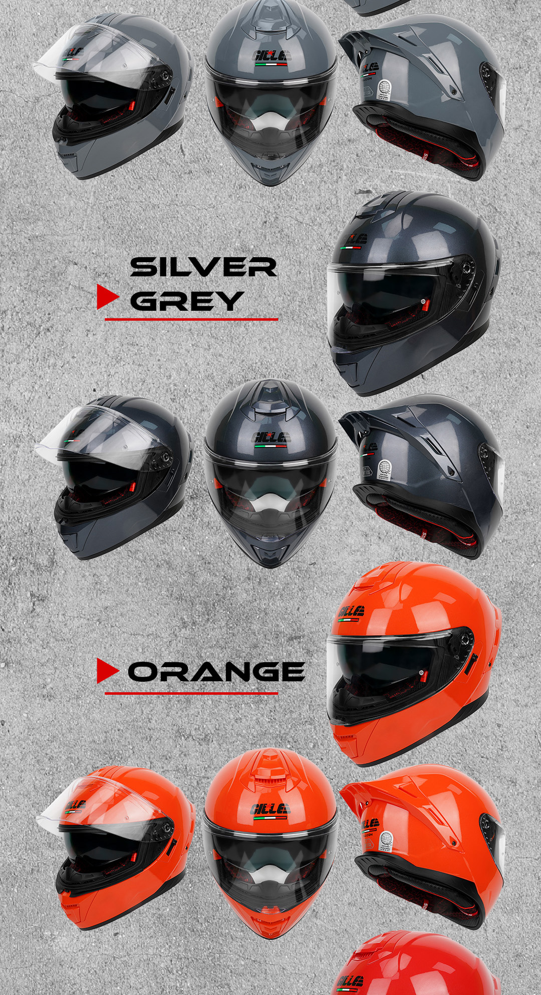 Gille Helmet 883 FALCON PLAIN Motorcycle Helmet Full Face Dual Visor With Keychain | Shopee ...