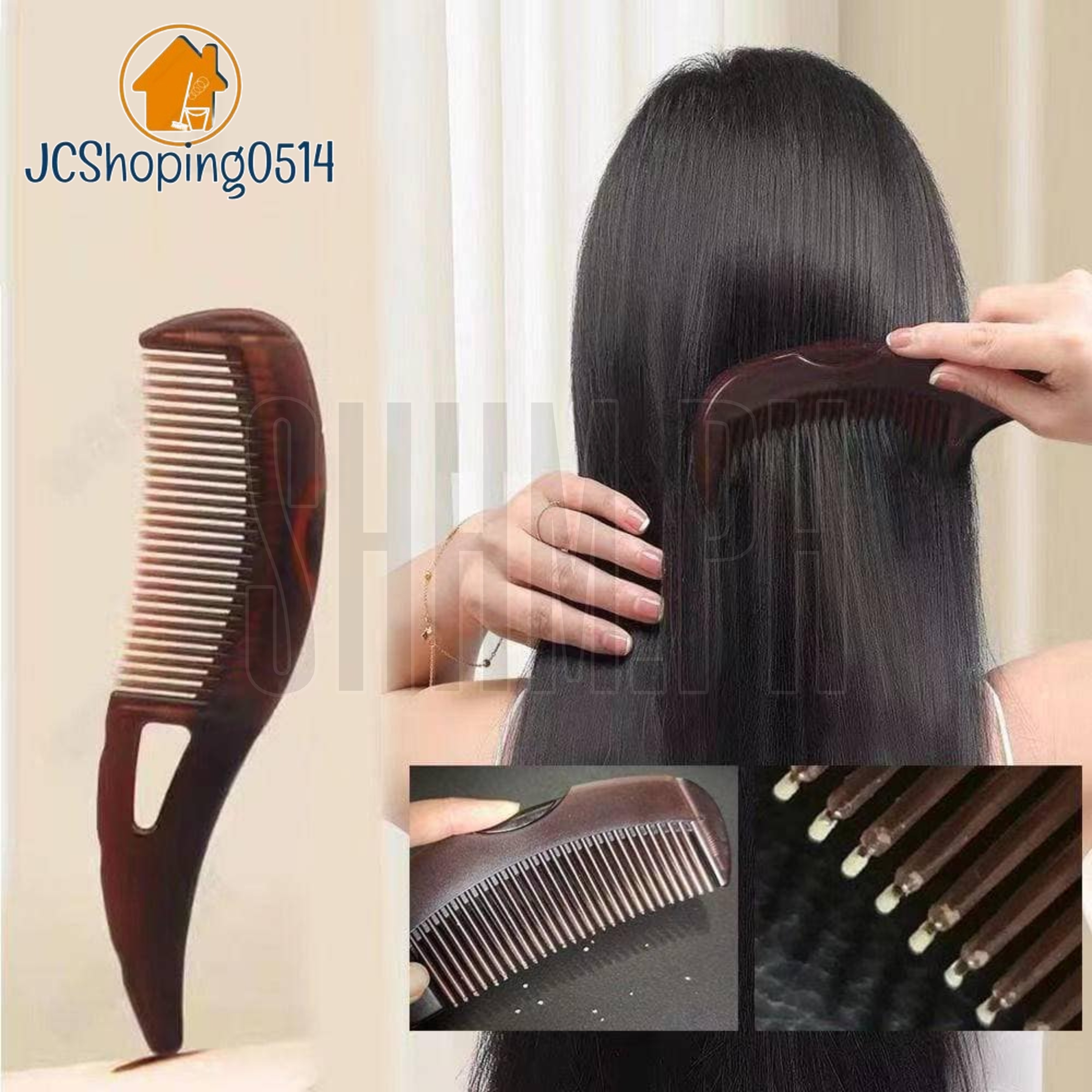SHHM.PH 1pc Dandruff Removal Comb Hollow Tooth Hairbrush For Scalp ...