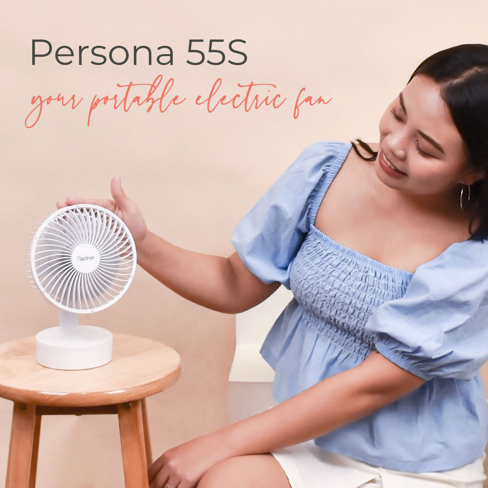Astron PERSONA55S Portable Rechargeable Fan | 5" Fan Blade | Swing ...