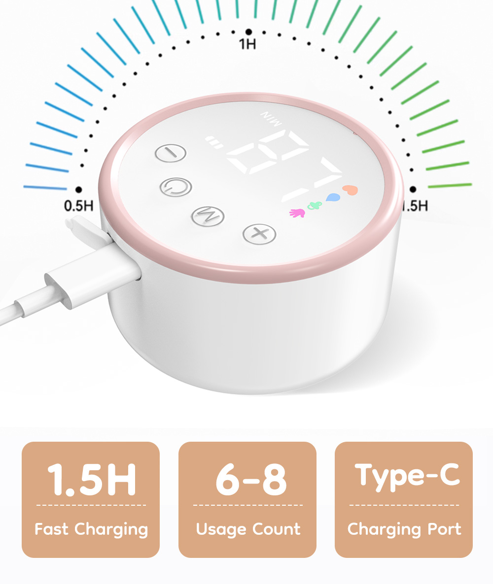 Dr.isla EB29 Breast Pump Wearable Electric Hands-Free 4 Modes 12 Levels ...