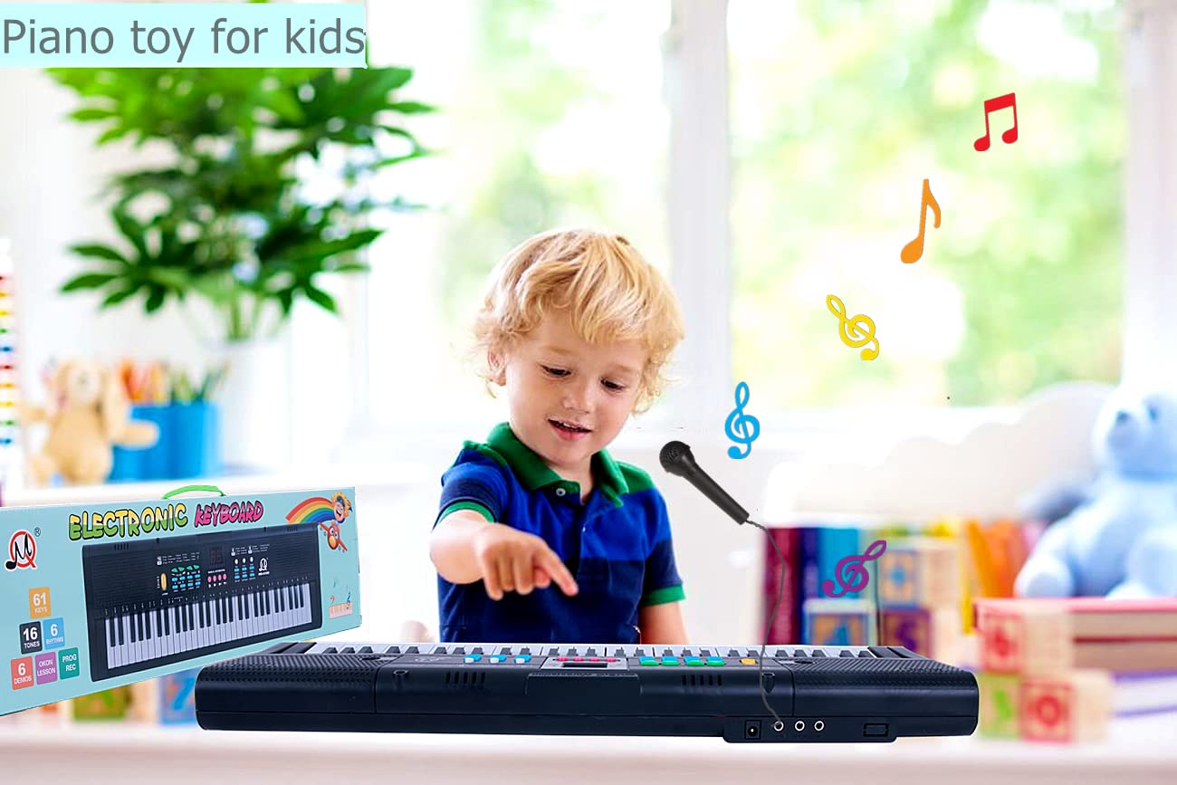 RIXTON Electric Digital Piano Mini Music Electronic Keyboards 61 Keys ...