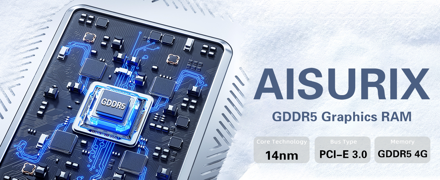 AISURIX RX470 4GB Graphics Card Computer GDDR5 256Bit GPU AMD Video ...