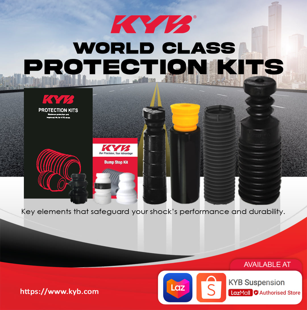 KYB KAYABA (2pcs) Dust Cover for Toyota Vios (Superman) 2013-2018 ...