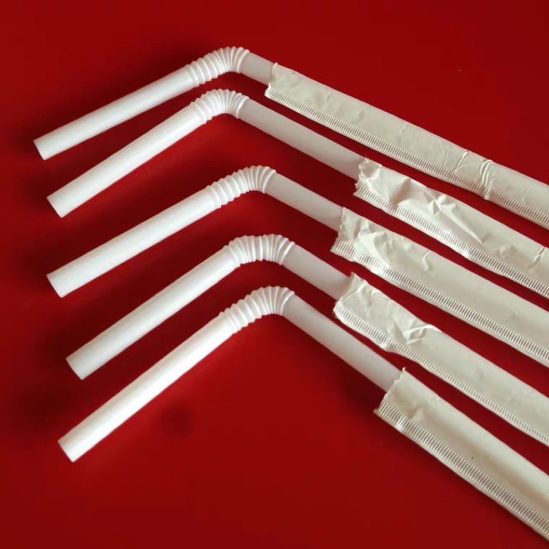 100pcs/pack Individually Packaged Straws Soda Straws Disposable Food ...