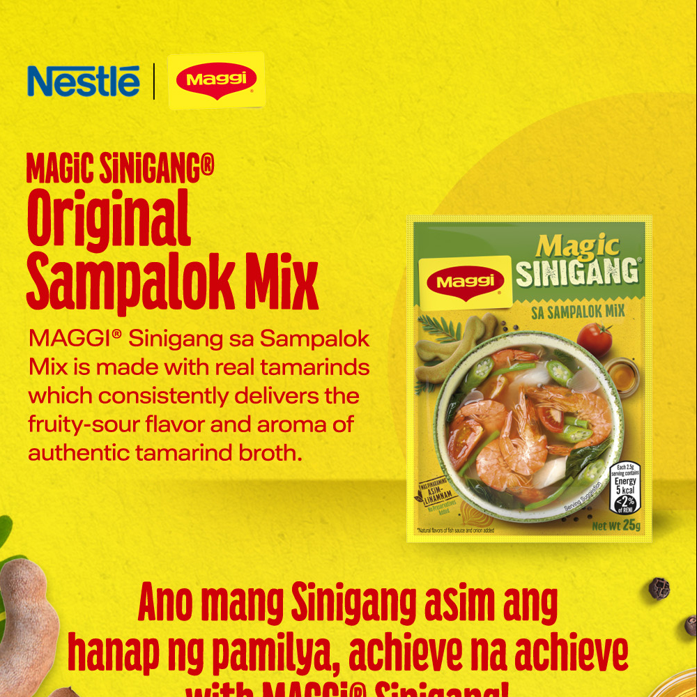 Maggi Magic Sinigang Sampaloc Mix with Gabi 25g - Pack of 10 | Shopee ...
