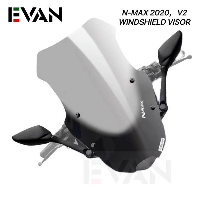 Nmax 155, 2020，V2 Windshield Visor Long Type With Bolt Thickness ...