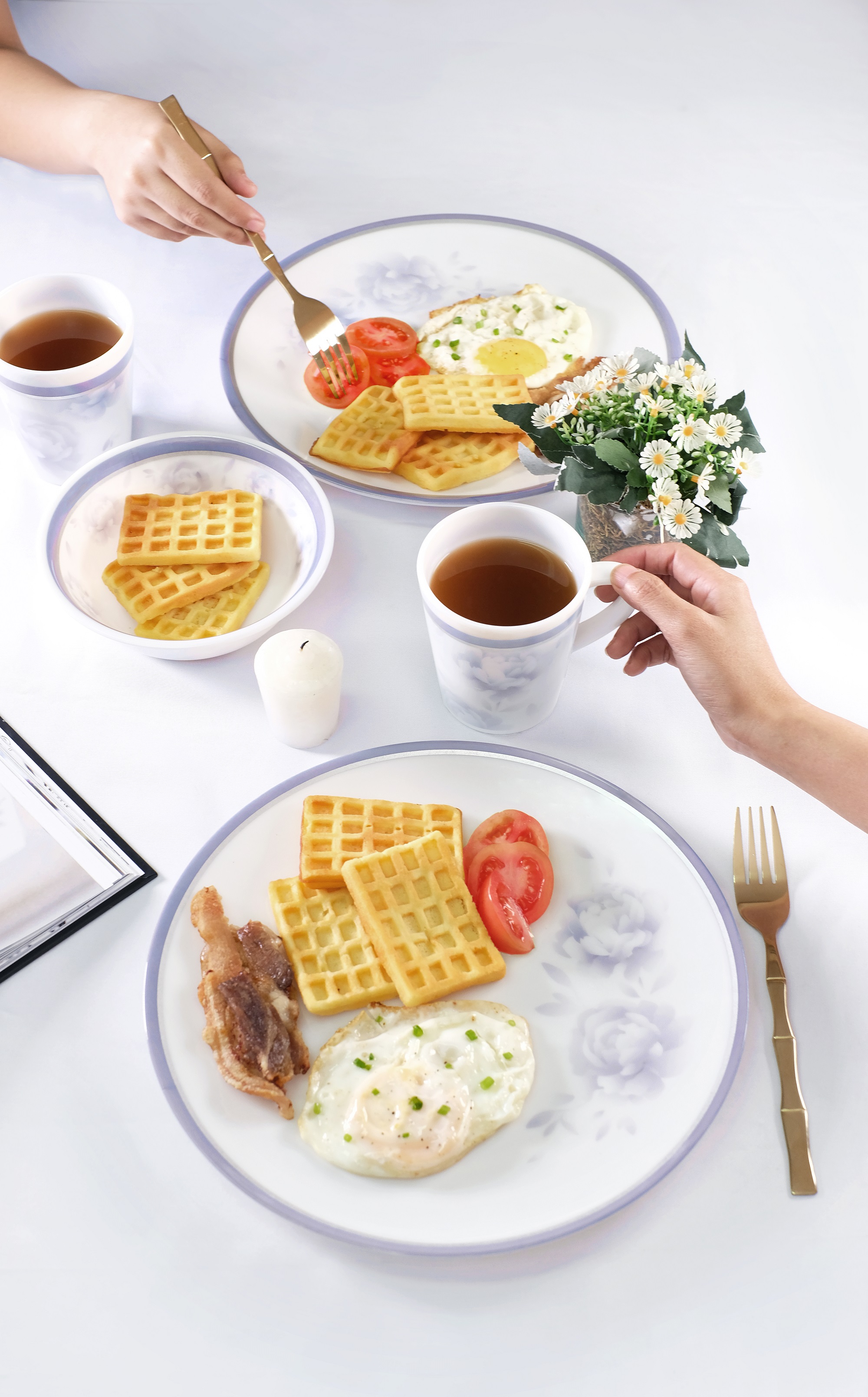 Melawares Grace 6pc 11 inch Melamine Plastic Round Dinner Plate with ...