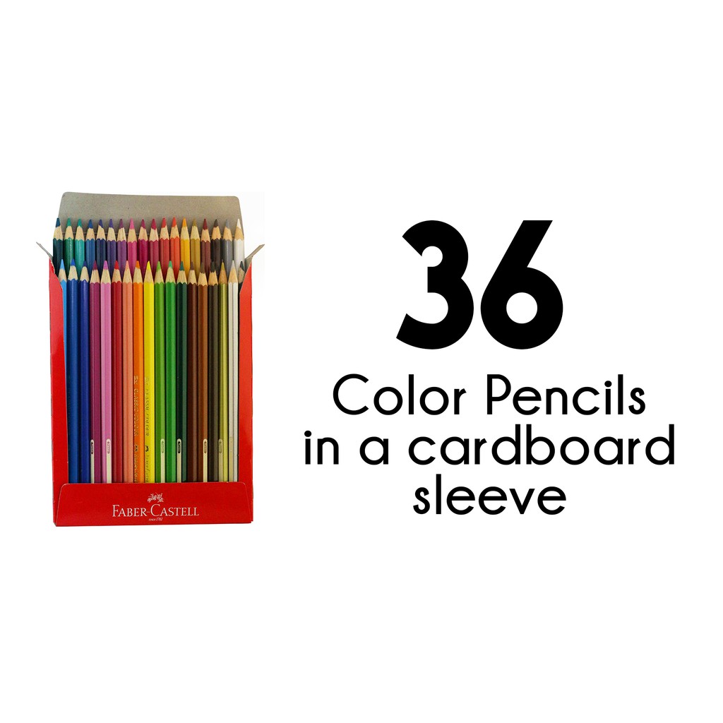 Faber-Castell Classic Color Pencil 36 colors Long [12115856] | Shopee ...
