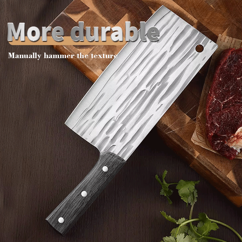 Nipiin Solid Butchers Knife Super Sharp Blade Thickness Handmade Knives ...