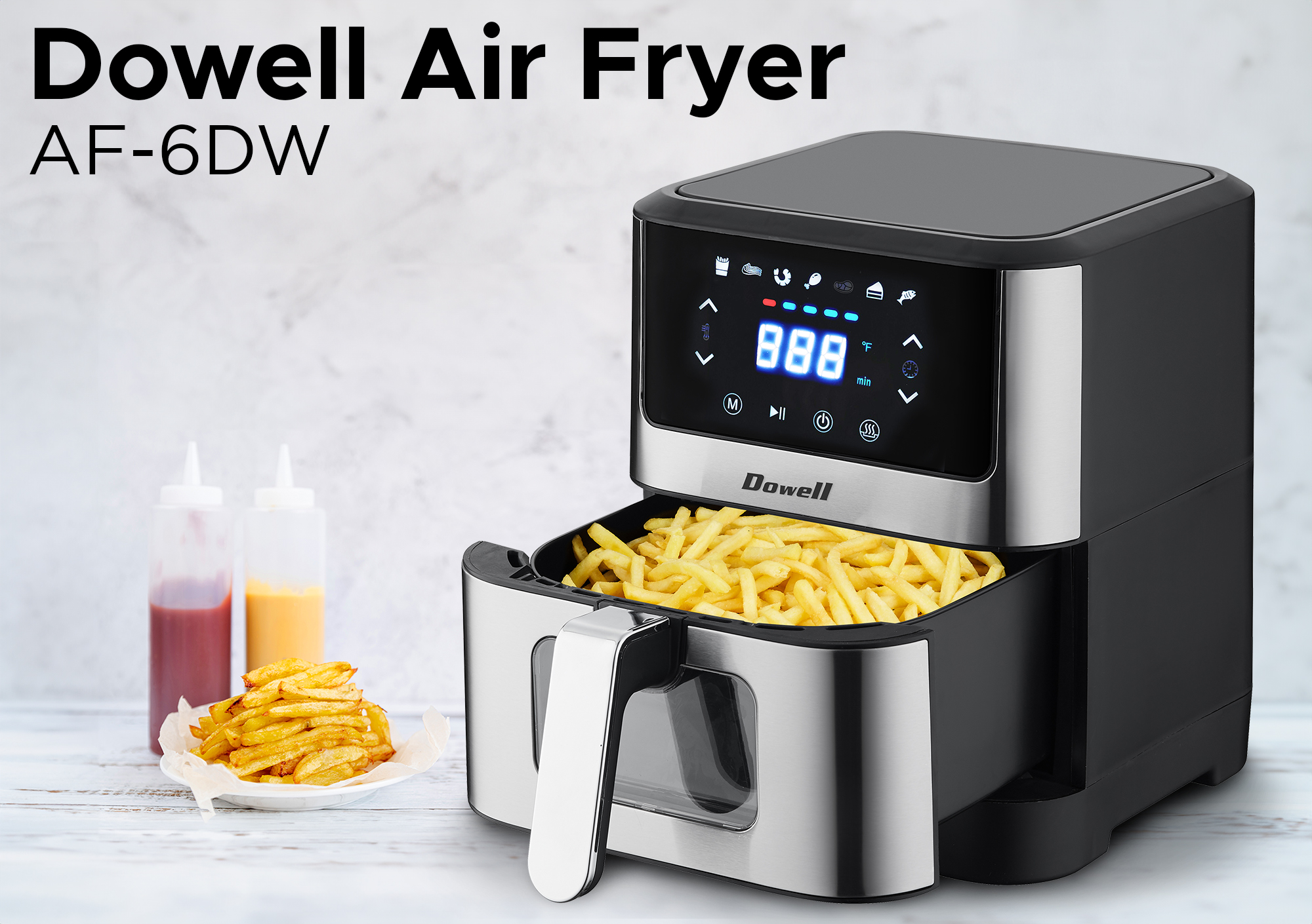 Dowell 6L Digital Touch Air Fryer AF-6DW | Shopee Philippines