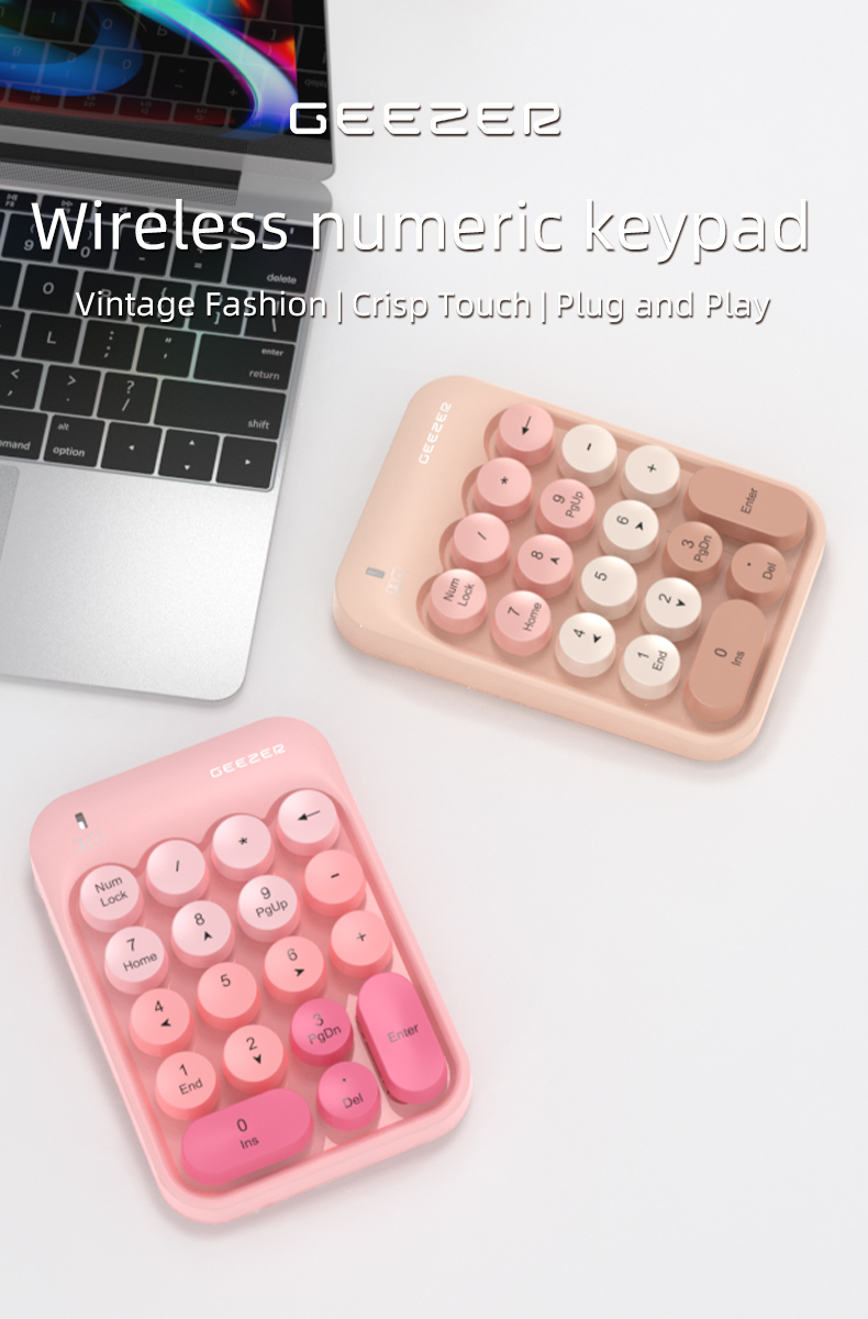 MOFii GEEZER Z5 Macaron Mixed Color Wireless Numeric Keypad Office ...