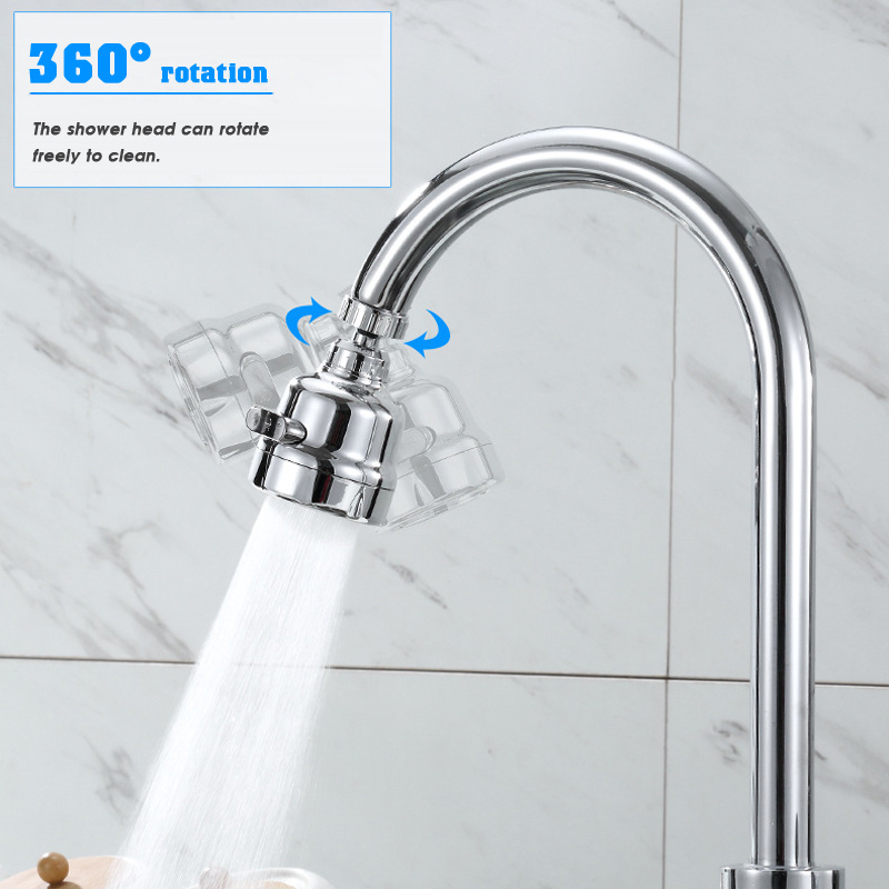 Universal Nozzle Adjustable 3 Kinds of Speed Faucet Tap 360 Degree ...