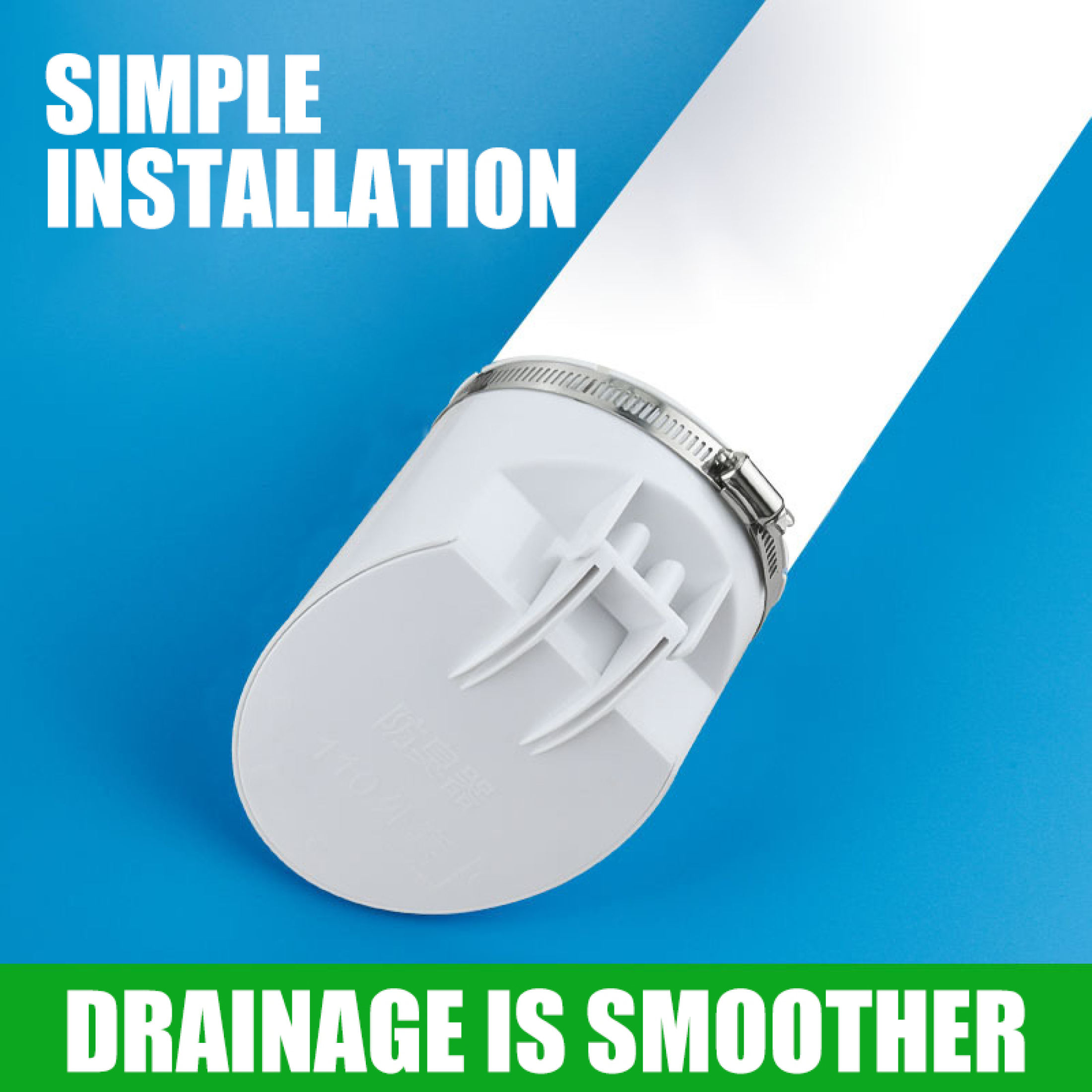 PVC Drain Deodorizer Sewer Pipe Septic Tank Antifouling Pipe Outdoor ...