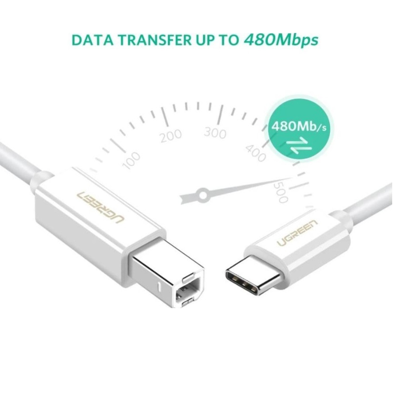 UGREEN USB Type C to USB 2.0 Type B Scanner Printer Connector Cable ...