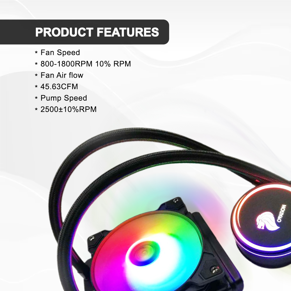 EasyPC| Ovation ACC 240mm/120mm cpu liquid cooler | RGB| Black | Shopee ...