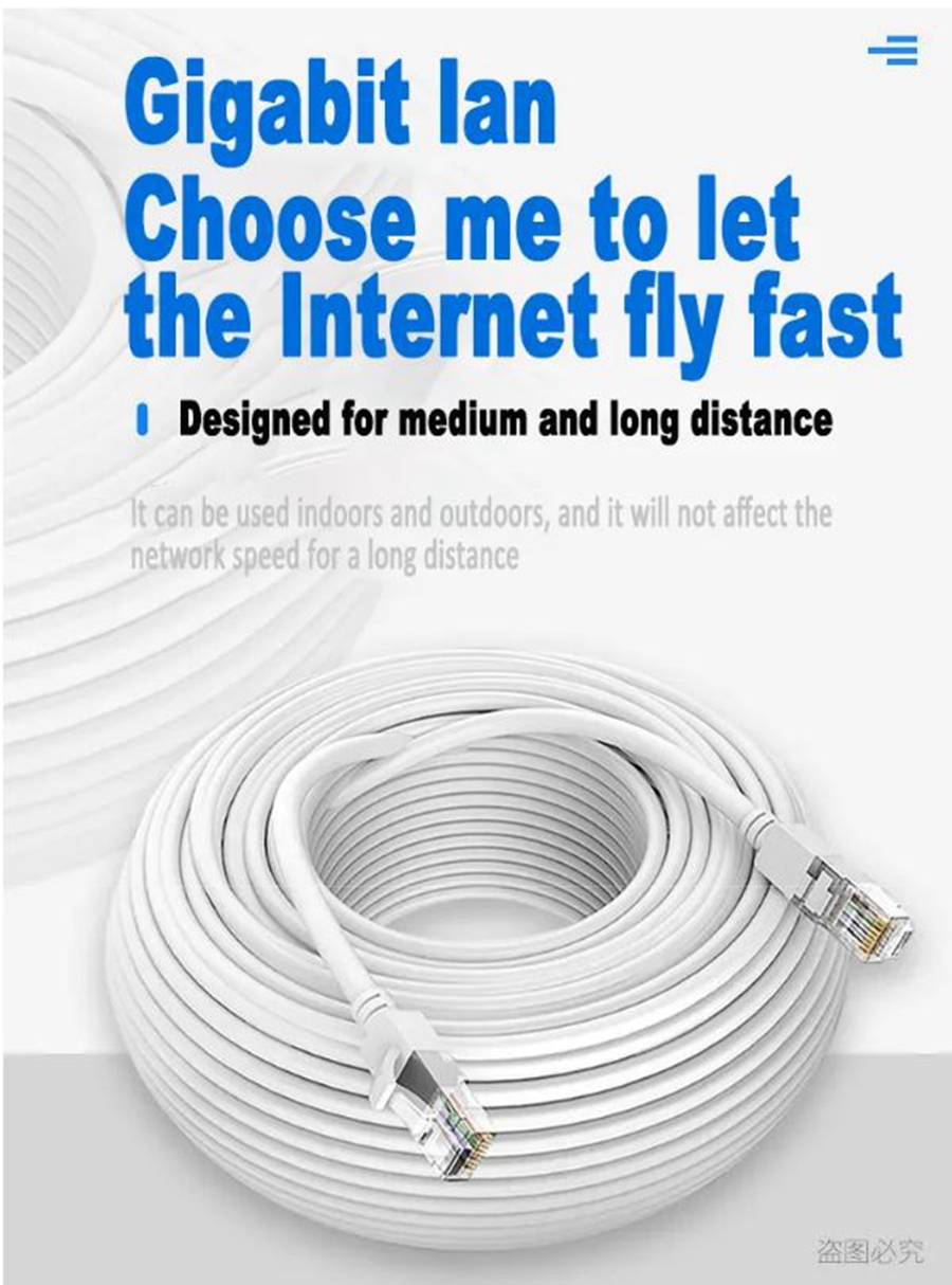 Lan Cat 5e Rj45 Ethernet Internet Network Cable 5m 10m 15m 20m 30m 40m ...