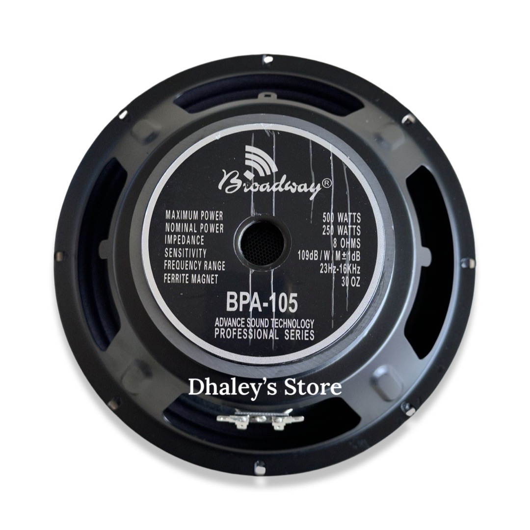 Broadway 10" 500watts Instrumental Speaker BPA-105 10inches 500watts 8ohms PA Speaker BPA105 ...