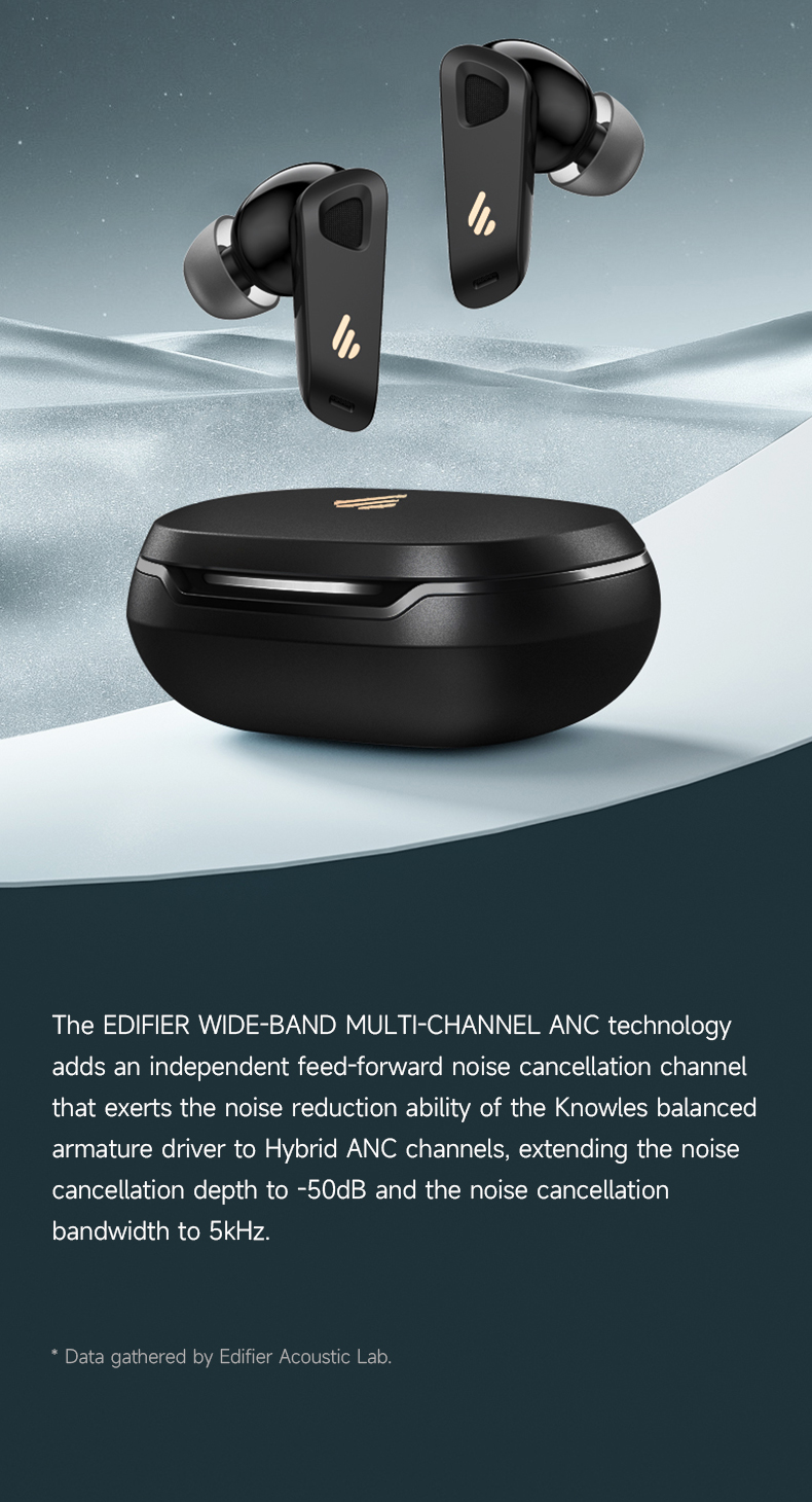 Edifier Neobuds Pro 2 Wide-Band Multi-Channel ANC Spatial Audio Hi-Res Audio LDAC 8 Microphone ...