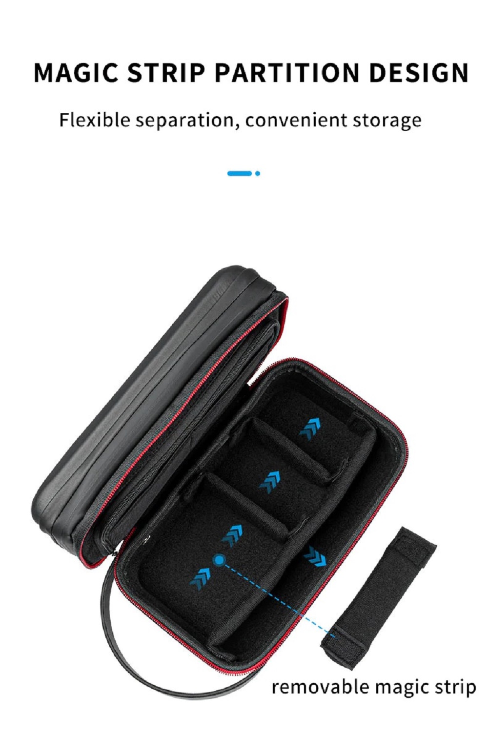 TELESIN Expanded Edition Storage Space Waterproof Adjustable Protective ...