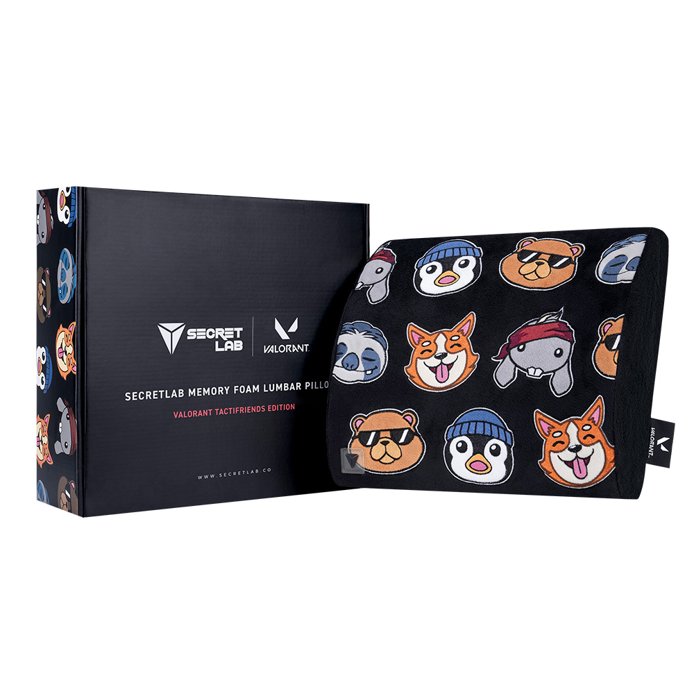 Secretlab Memory Foam Lumbar Pillow—Valorant Tactifriends Edition ...