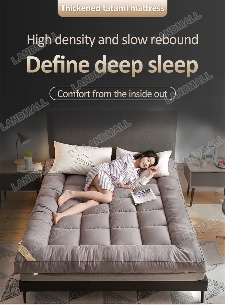 【Thicken】Mattress Topper Foldable Mattress Single/QUEEN/KING Tatami velvet Thicken Bed Sheet ...