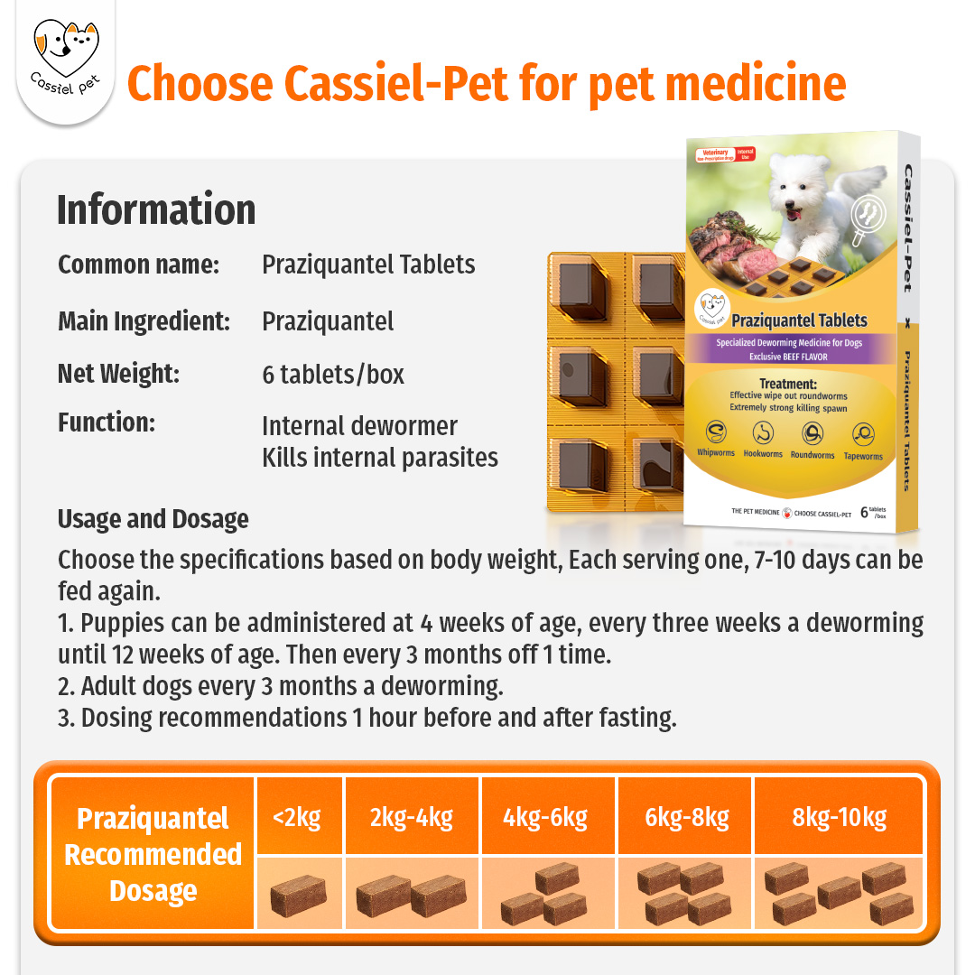Cassiel Pet Chewable Tablet Anti Tick And Flea Dewormer For Dogs Puppy ...