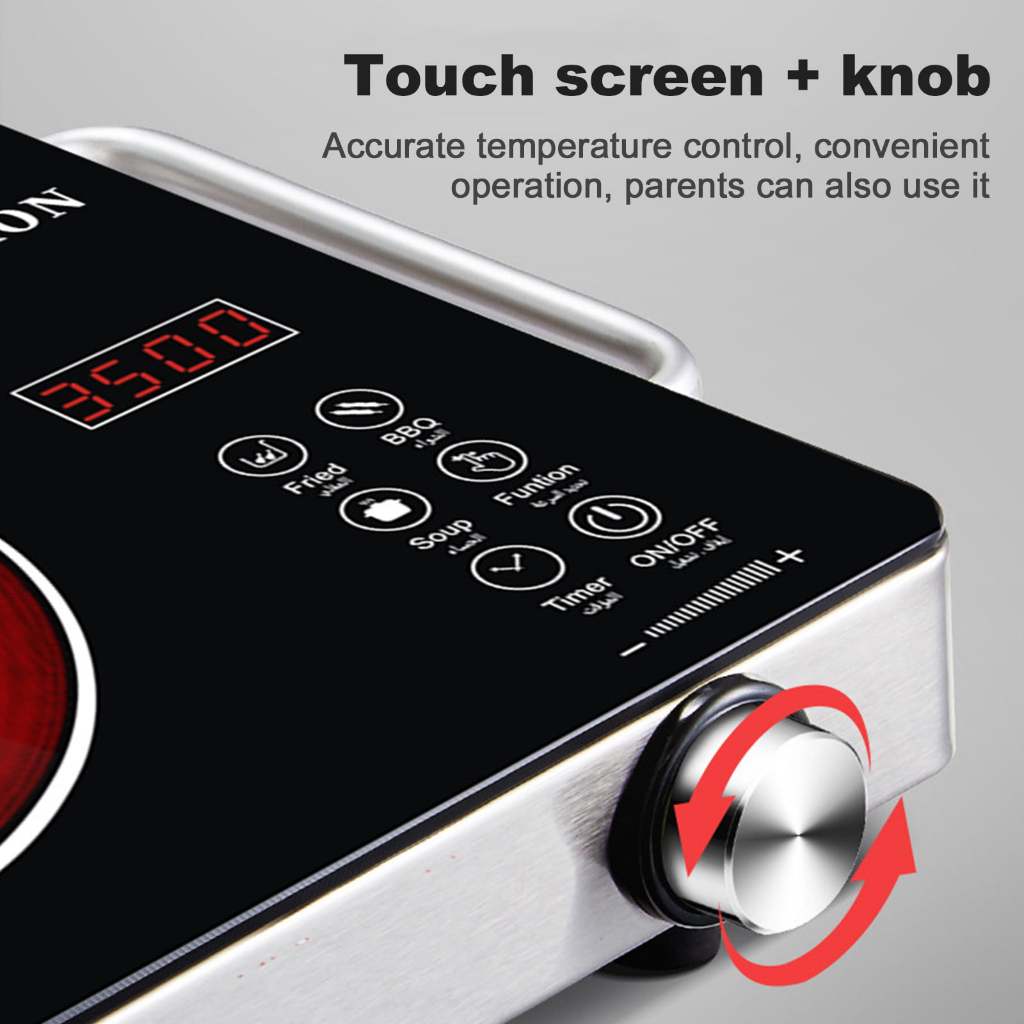 Intelligent Induction Cooktop - High Power Infrared Ceramic Heater with ...