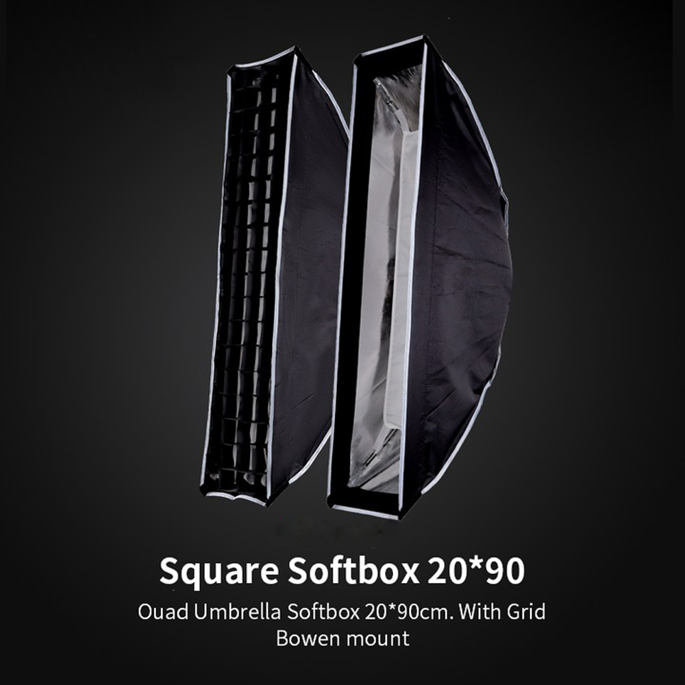 Triopo Rectangular Collapsible Bowens Mount Softbox with Beam Grid for Studio Light, Photo ...