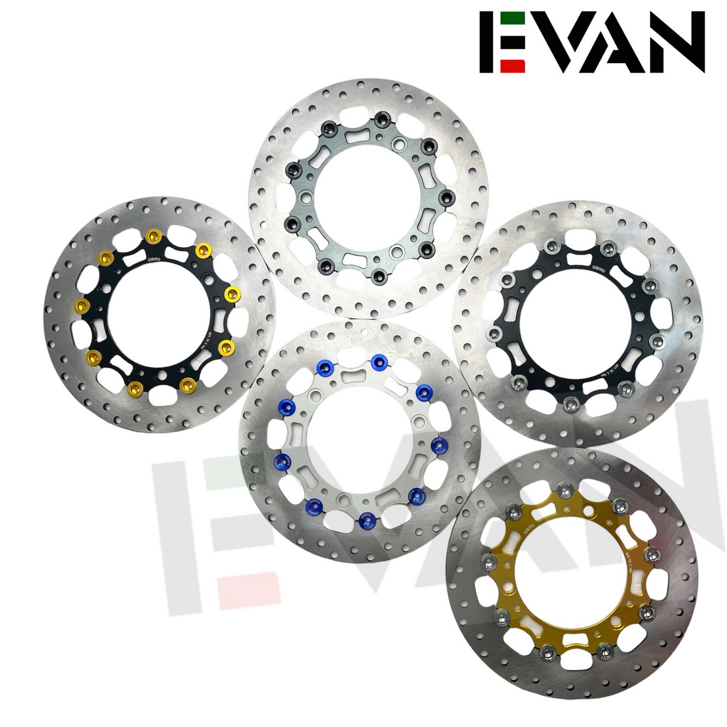 EVAN.PH Front Disc Brake For Yamaha Nvx 155/ Nmax 155/Aerox 155 Rotor 260MM 3 Holes Motorcycle ...