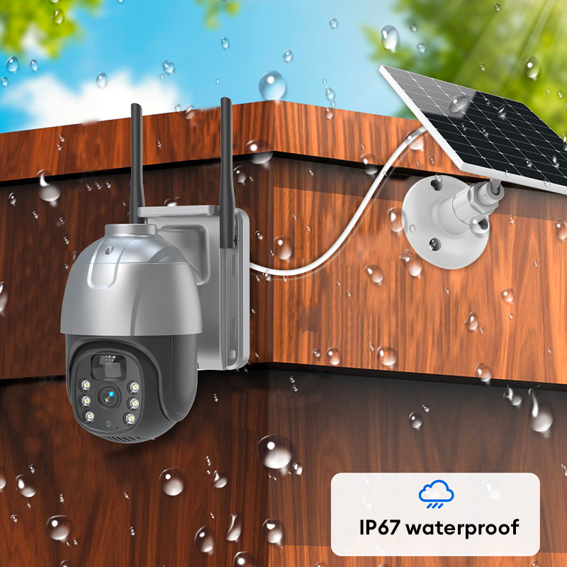 Solar monitoring With Card Outdoor CCTV Camera 4G Remote Monitoring ...