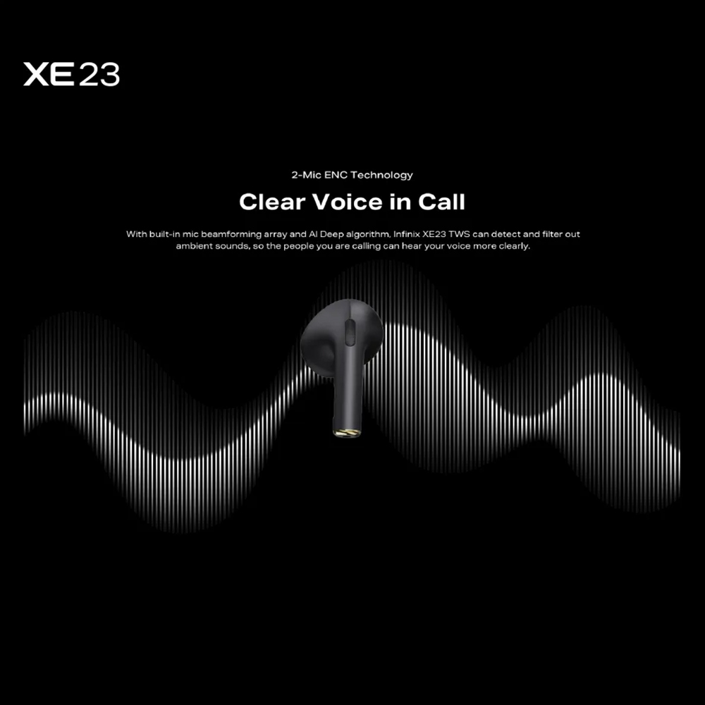 Infinix XE23 Earbuds | Bluetooh 5.3 | Low Lantecy Game Mode | 13mm ...