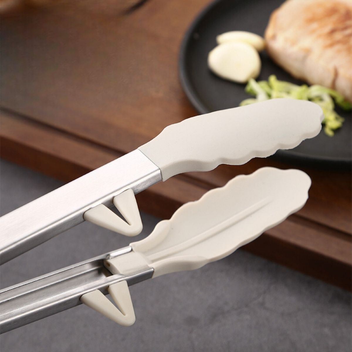 LOCAUPIN Food Clip Serving Utensil Kitchen Tong Lockable Handle Frying ...