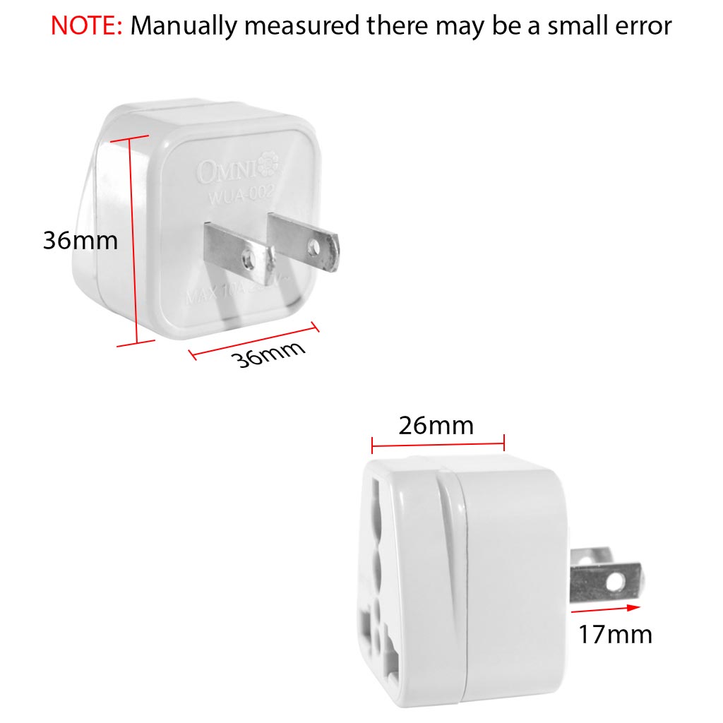 Omni Universal Travel Adapter Plug Adaptor Outlet Socket WUA 002 COD ...
