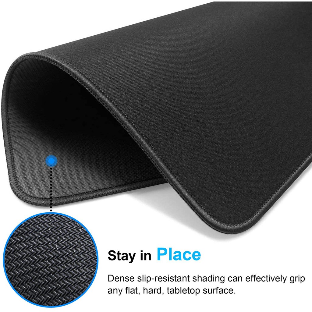 Game exclusive large-sized thick pure black mouse pad, gaming mouse pad ...