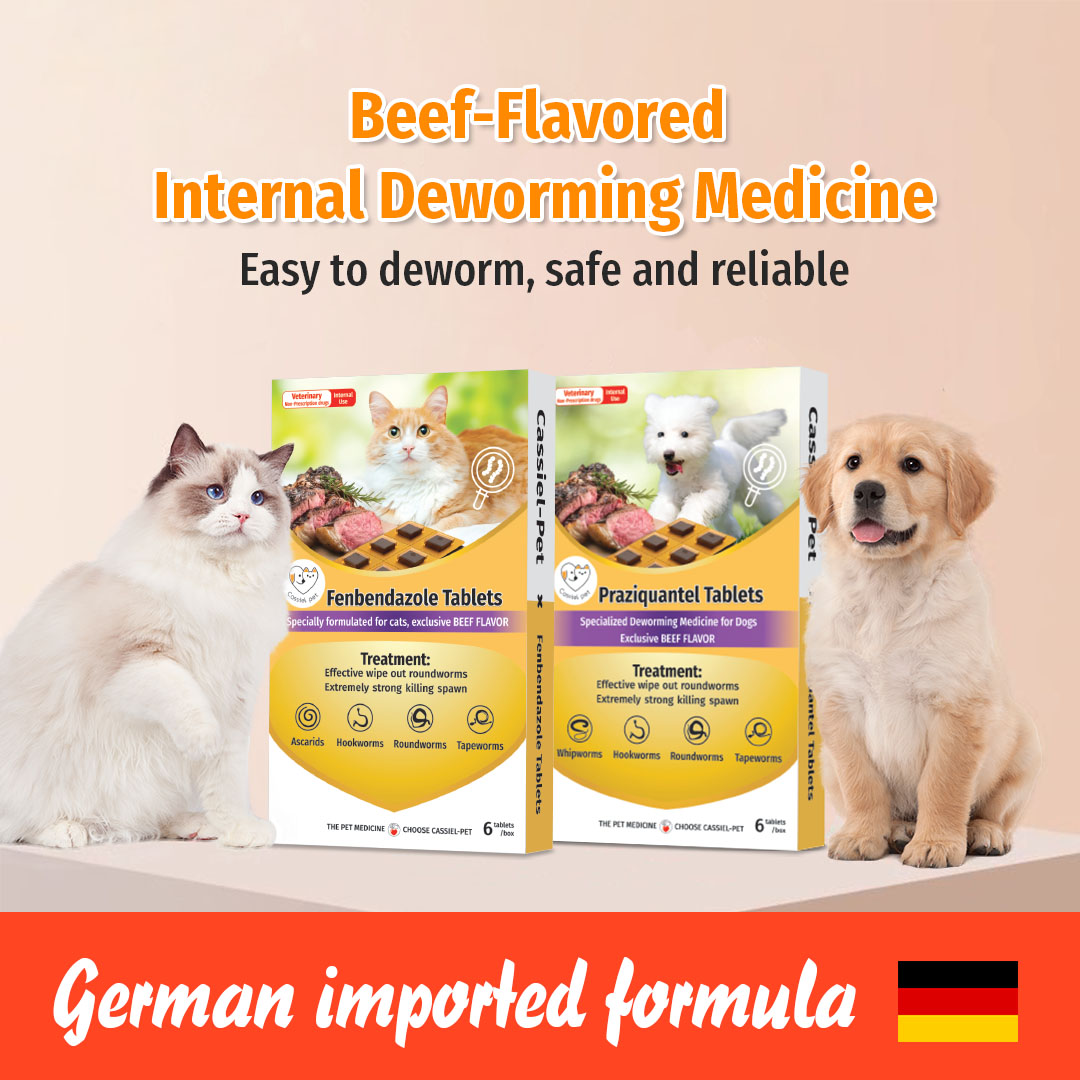 Cassiel Pet Deworming Chewable Tablets For Anti Tick And Flea Heartworm ...