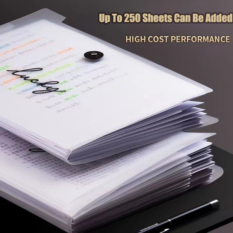 File Attache Case Multi-layer Expansion Portfolio Paper Organizer A4 ...