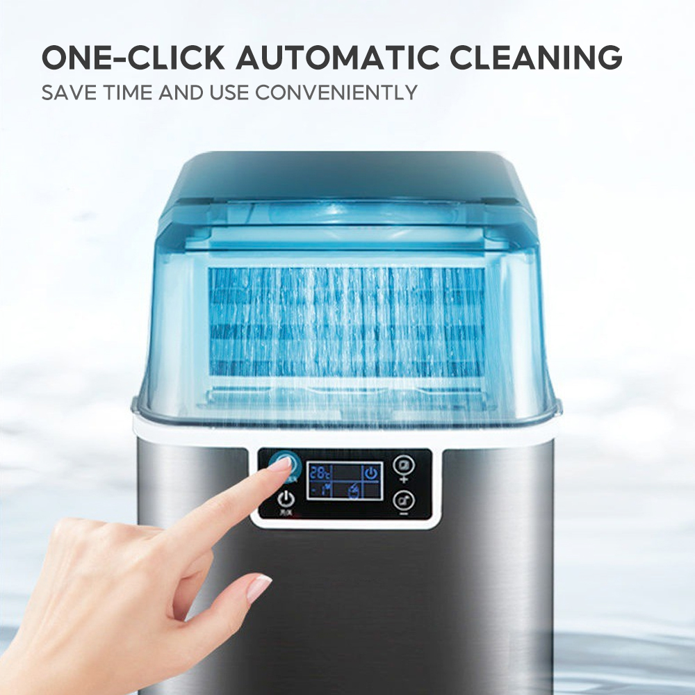 EYSIN IC100 Ice Maker Machine Home and Commercial Automatic Ice Cube ...