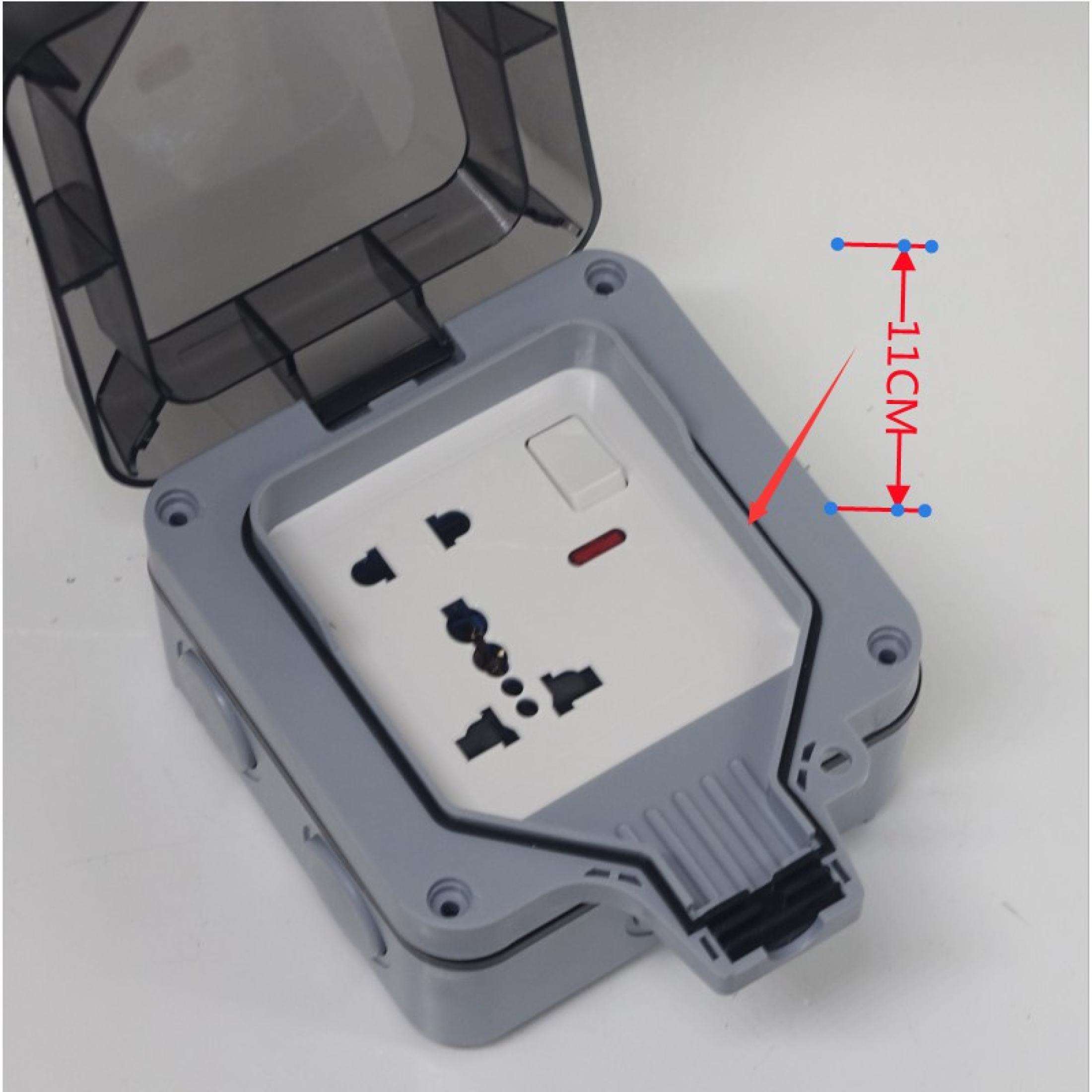 IP66 Outdoor Waterproof Socket Open-Mounted Multifunctional Ten Hole ...