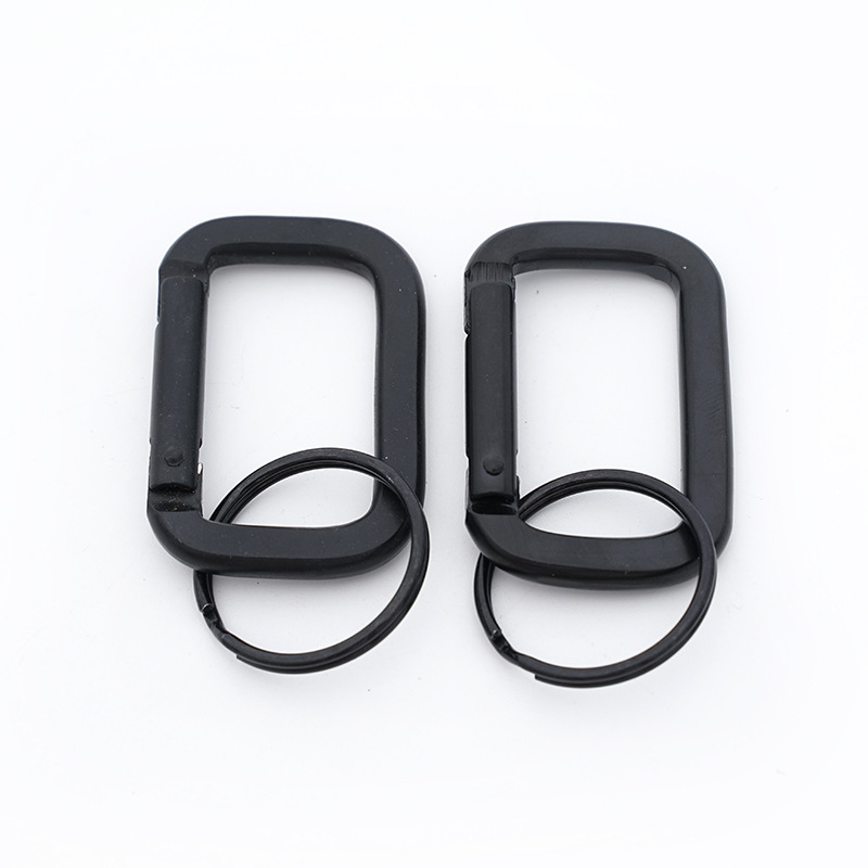 Square-Ring Buckles Spring Carabiners Snap Hooks Clip Keychains Outdoor ...