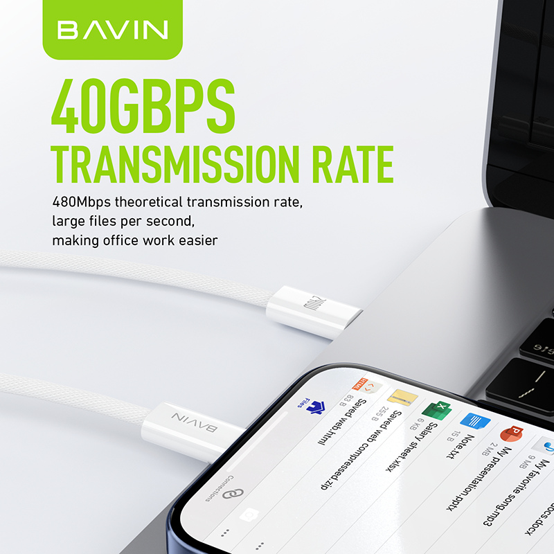 BAVIN CB326 PD3.1 240W 5A/48V USB C to USB C Cord 2 Meter Fast Charging ...
