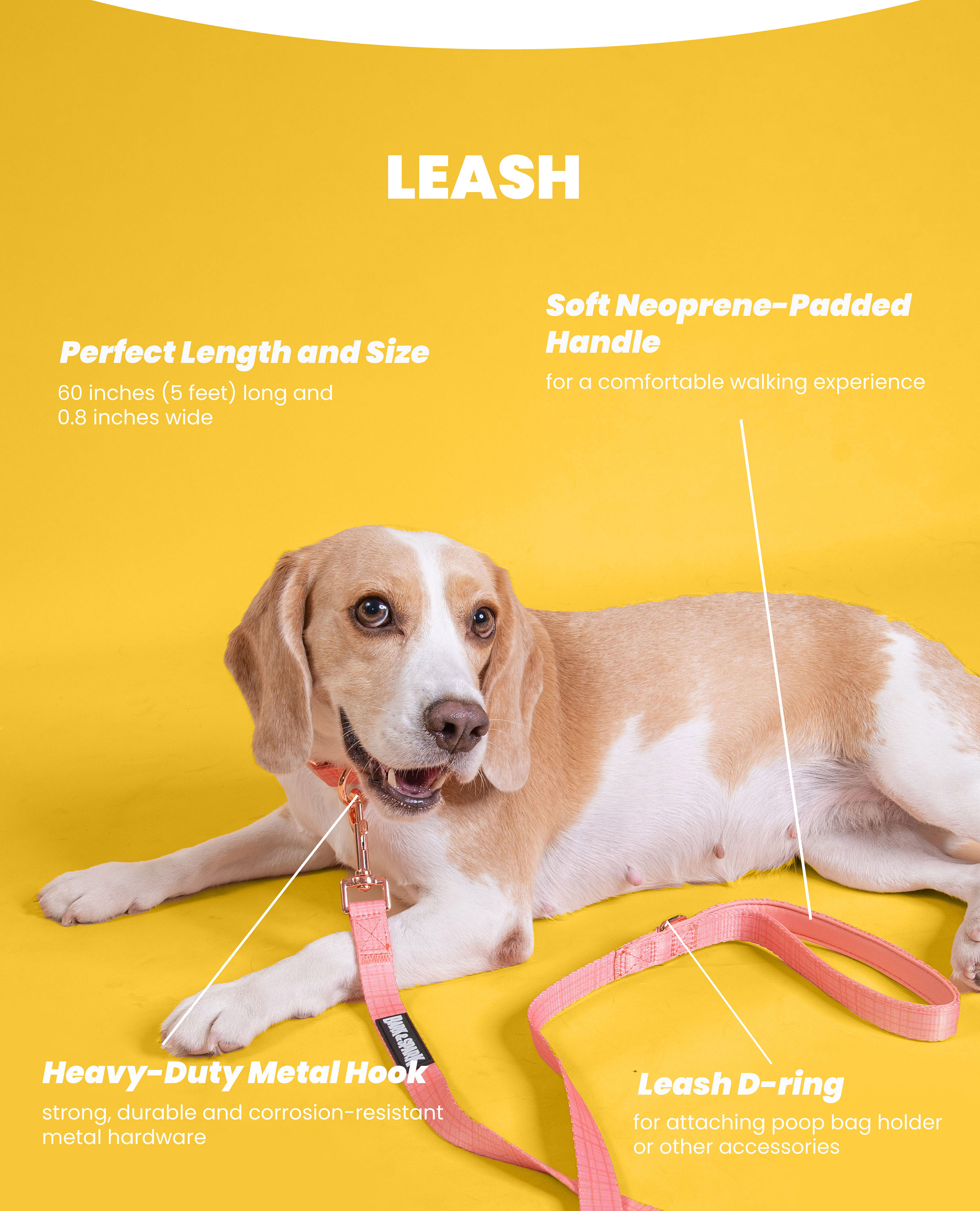 Bark & Spark Dog Harness and Leash Set - Soft and Durable Neoprene Air ...