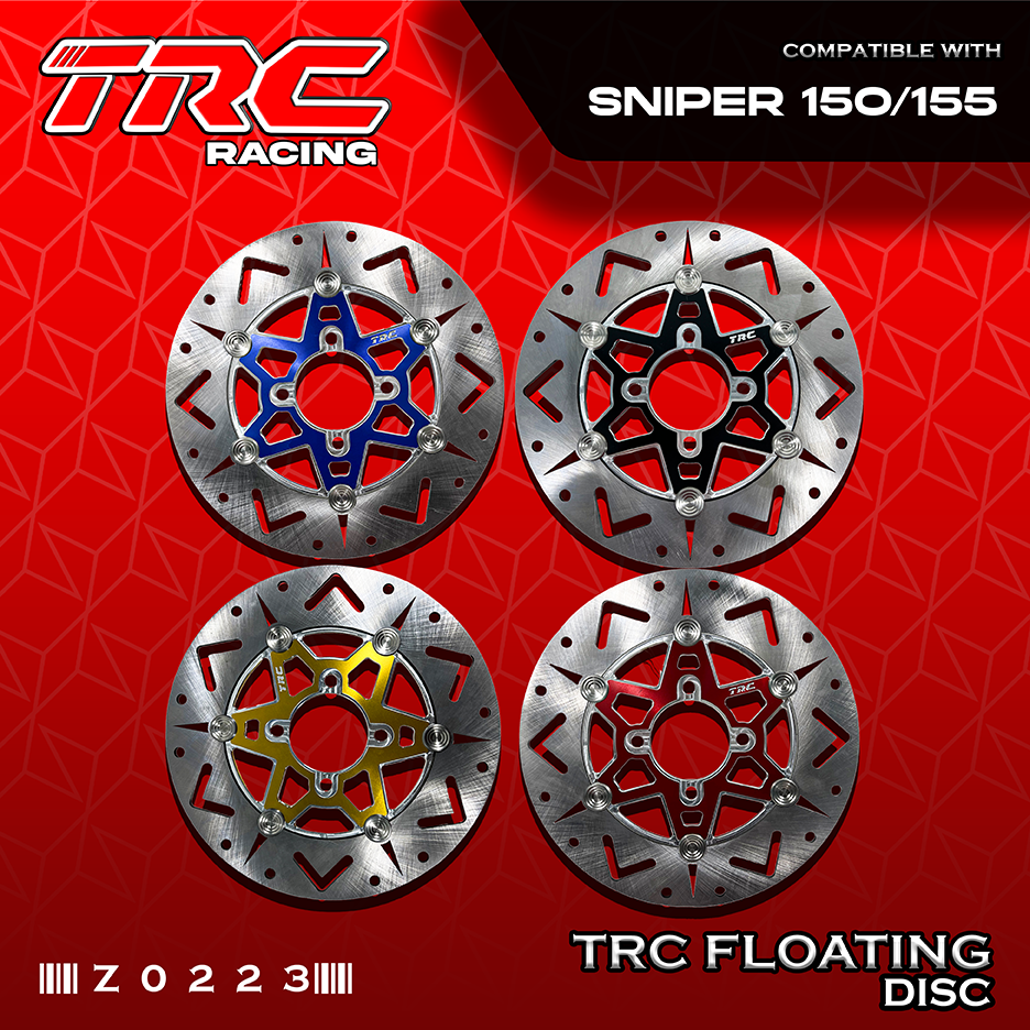TRC FLOATING FRONT DISC BRAKE for Sniper 150/155 4 HOLES 245mm Z0223 ...