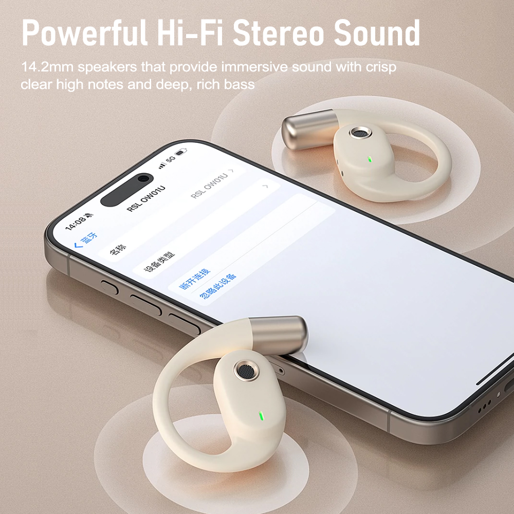Orashare OW02 OWS Wireless Earbuds BT5.3 Open Earhook TWS Bluetooth ...