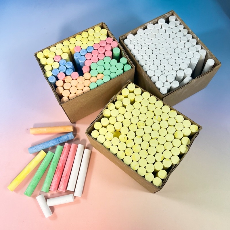 Non-Toxic Black Board Chalk / Dustless Blackboard Chalk / White Yellow ...