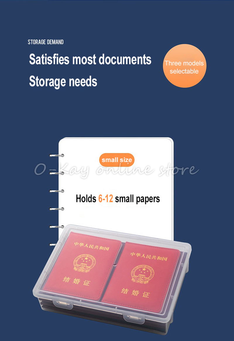 Document Storage Box Dustproof Plastic Paper Moisture-proof Wear ...