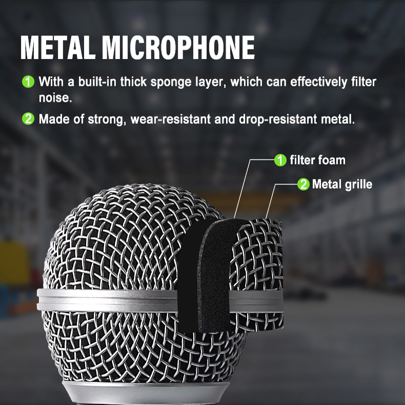 RAYHAYRS Original Microphone Karaoke RD-58 High-End Dynamic Wired Mic ...