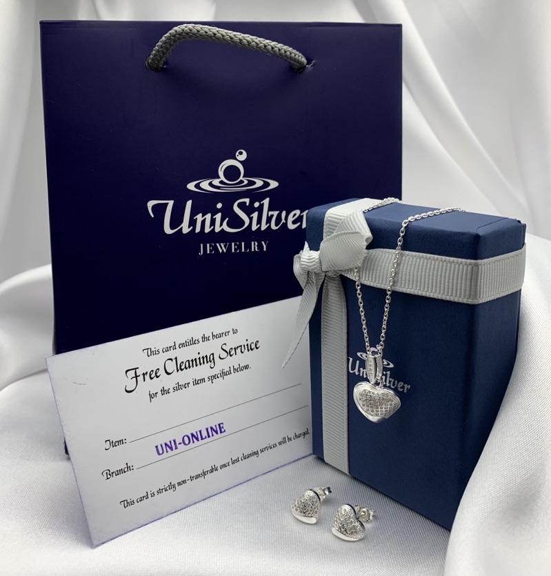 Unisilver 925 Sterling Silver Set Of Jewelry ( SET103-101018) | Shopee ...