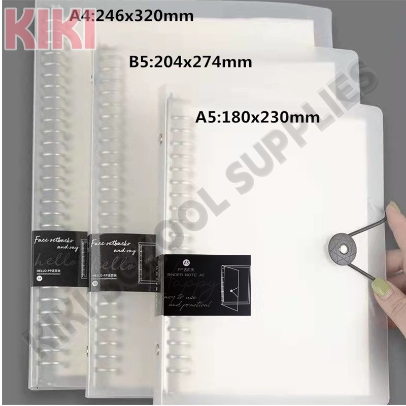 KK A4/A5/B5 Binder Thickened Refillable Binder Notebook Line/Grid ...