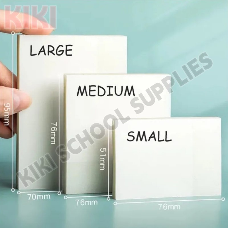 KK 50 Sheets Transparent Sticky Notes Waterproof Sticky Memo Weekly ...