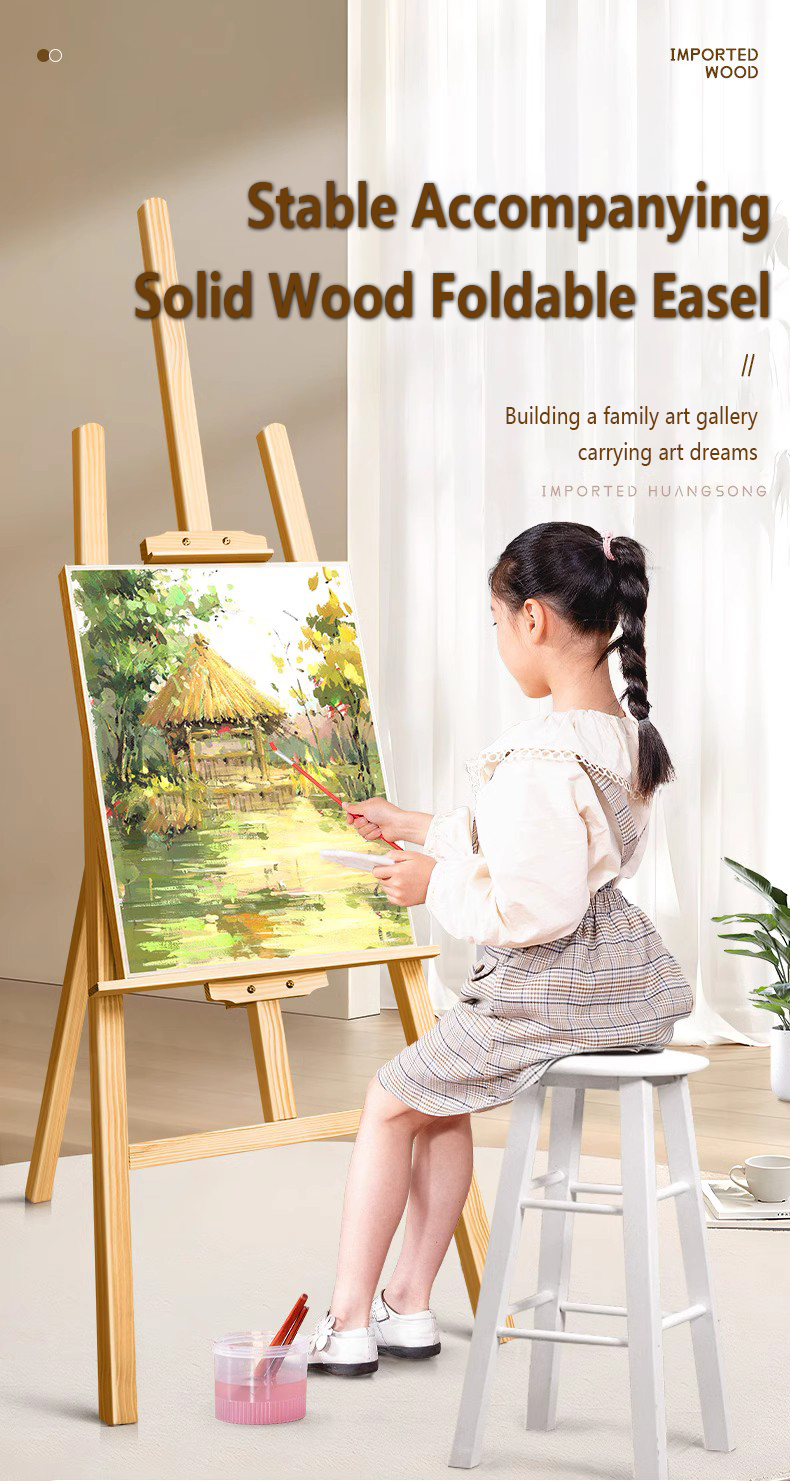 Easel Wooden 1.5M/1.75M Painting/Display Stand Art Supplies Sketch ...